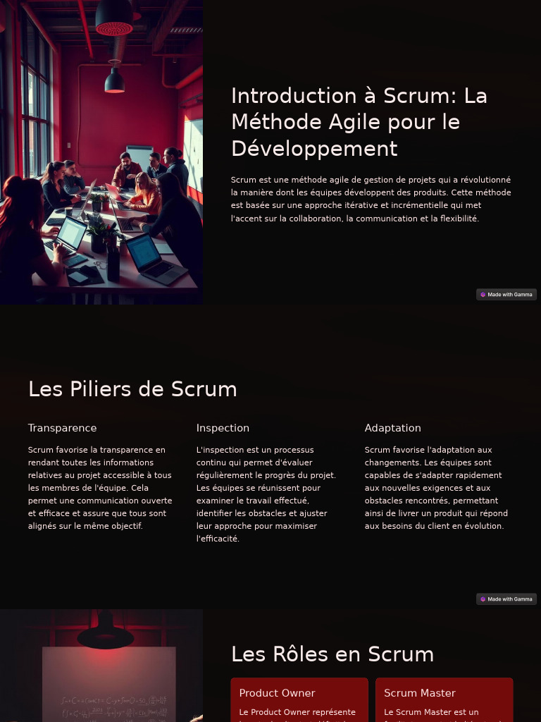 Introduction à la méthode Scrum Agile | PDF | Scrum (développement)