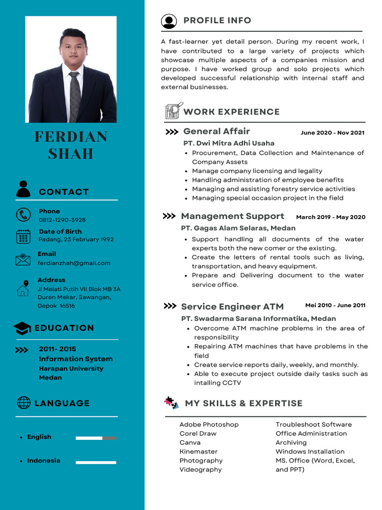 Ferdian Shah CV - 241229 - 173346 | PDF | Computing | Digital Technology