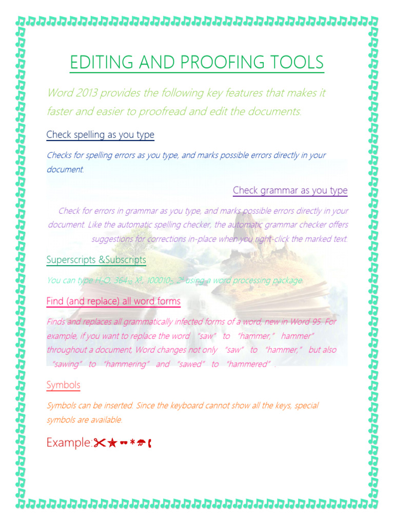 EDITING AND PROOFING TOOLS | PDF