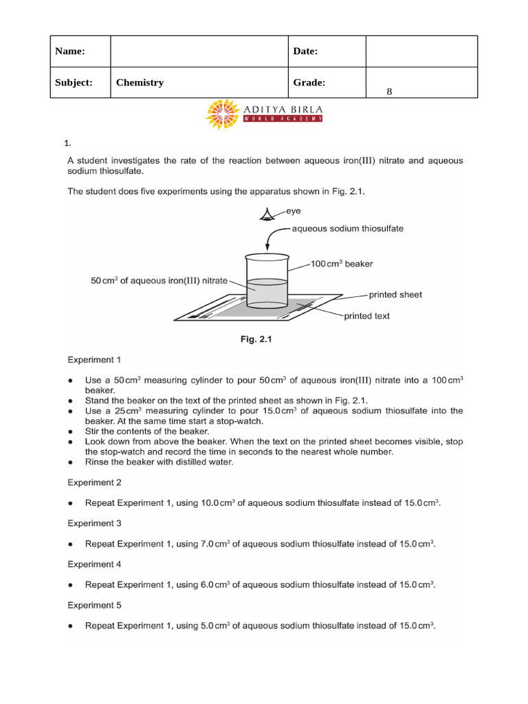 ATA Practice Sheet 2 QP | PDF
