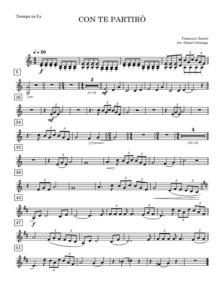 -Trompa_en_Fa (1) | PDF | Songs Written