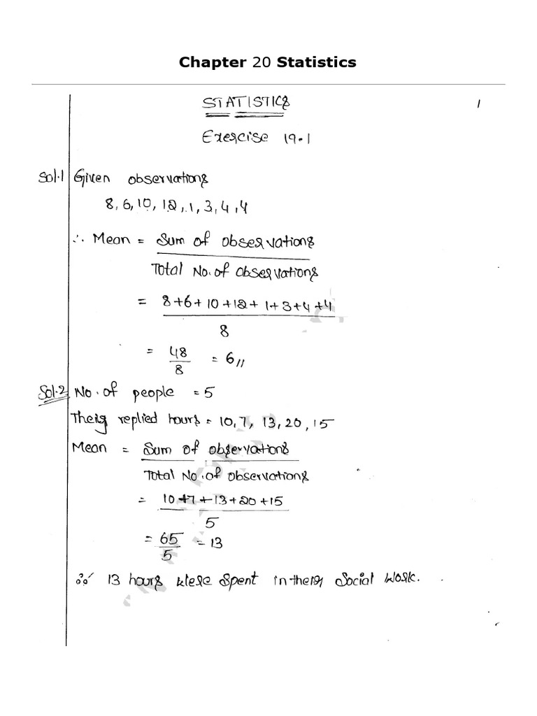 Chapter 20. Statistics | PDF