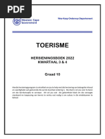 GR 11 Toerisme Kwartaal 3 Streekstoerisme Hersieningsvrae Ecdoe | PDF