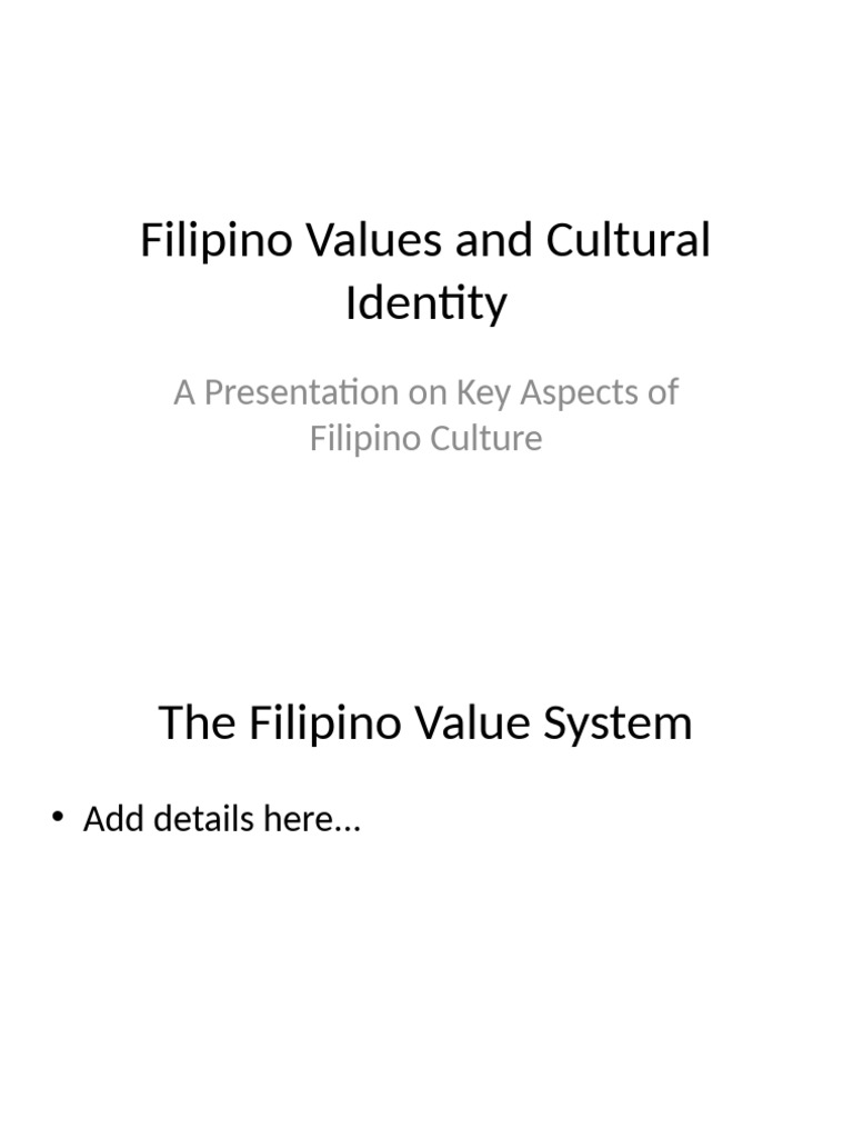 Filipino Values & Culture Guide | PDF