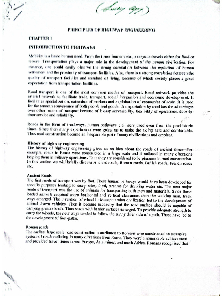 Principles of Highway Engineering | PDF