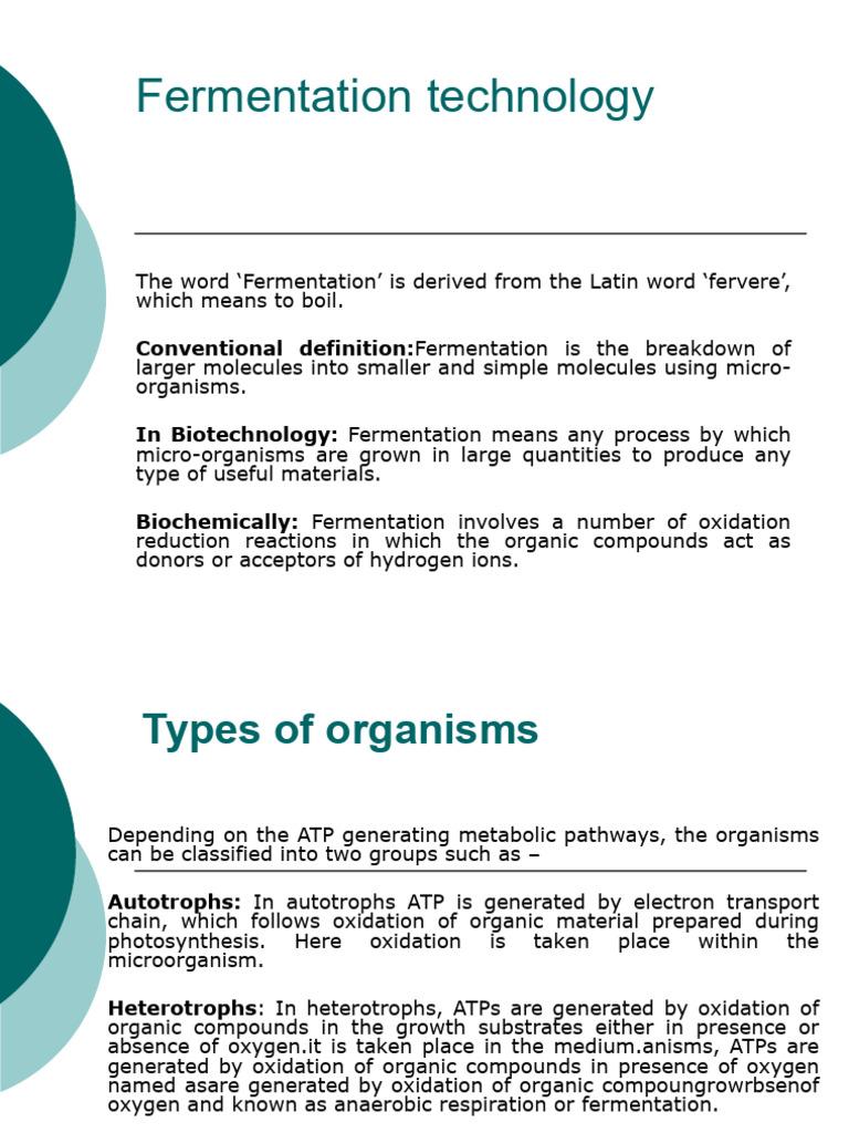 Fermentation Technology | PDF | Fermentation | Mutation