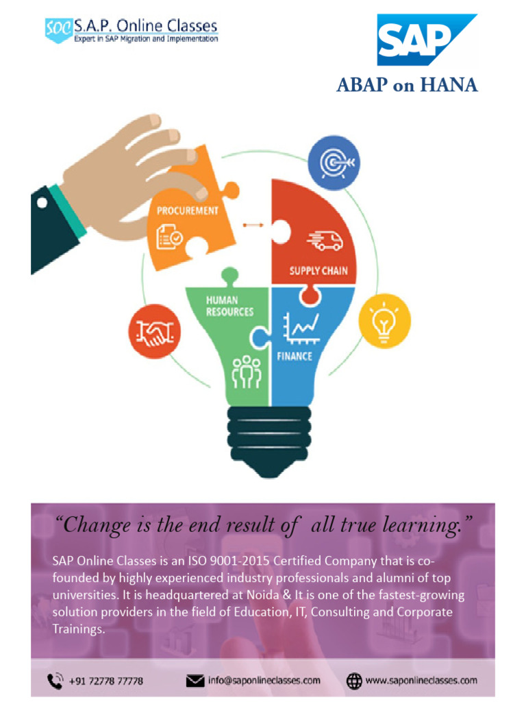 ABAP_on_HANA New | PDF