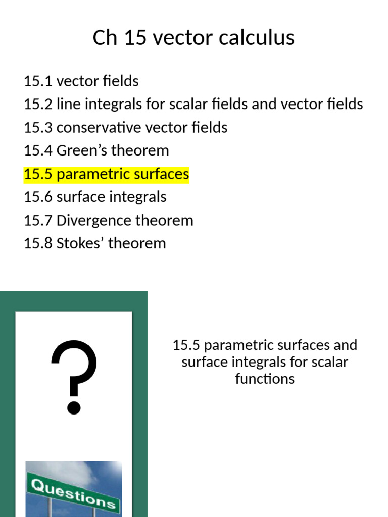 Vector Calculus: Key Theorems & Concepts | PDF
