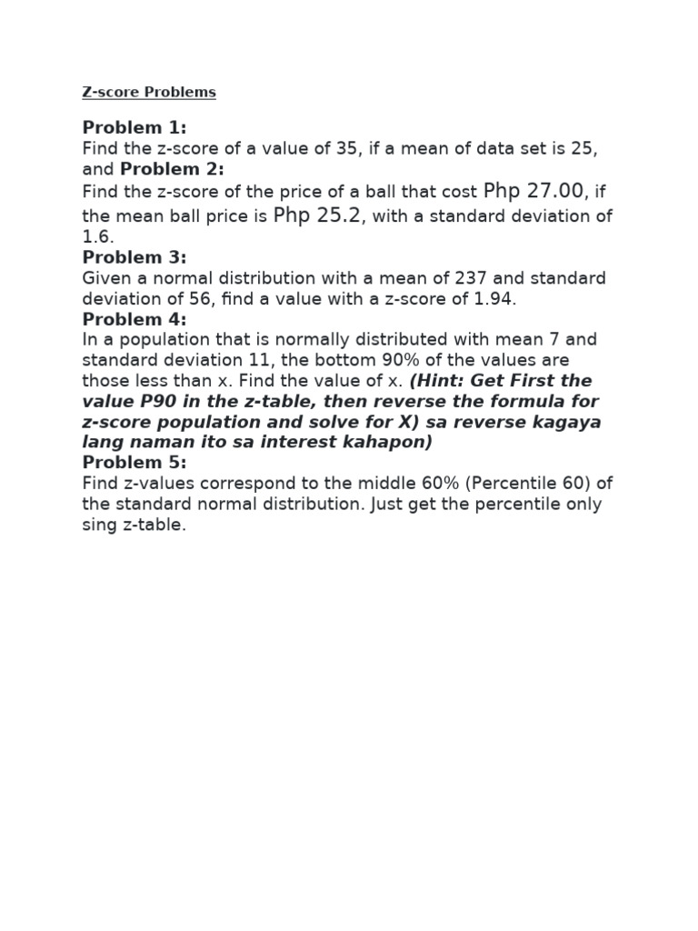Stat Final Problems | PDF