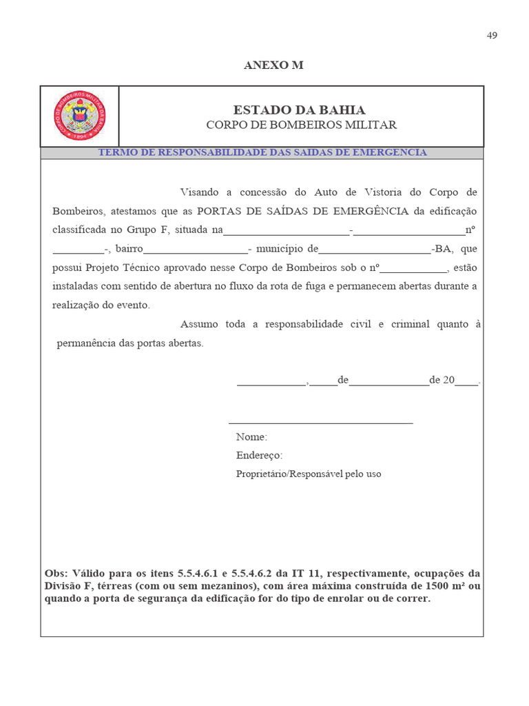 Anexo M - It 01 | PDF