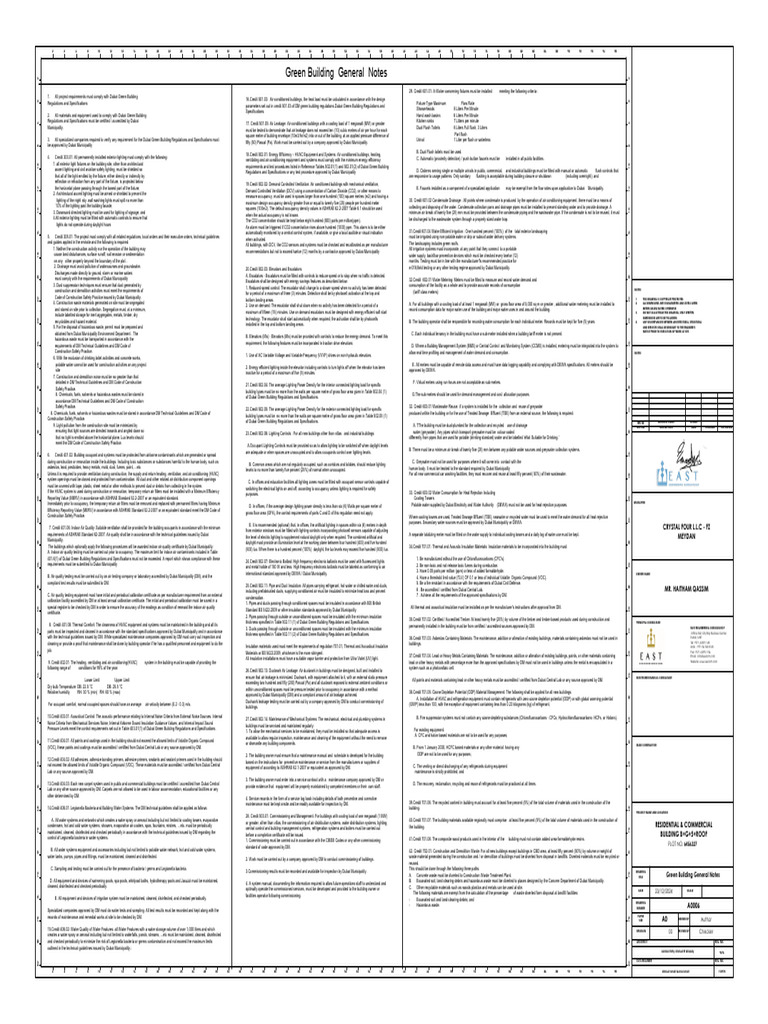 A0006 - Green Building General Notes | PDF | Ventilation (Architecture ...