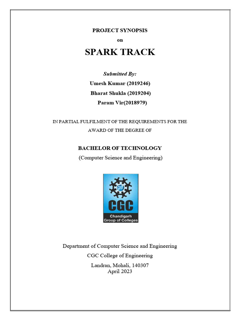 SPARK TRACK | PDF | Feasibility Study | Software Development Process