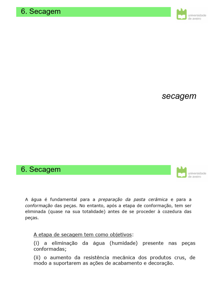 Secagem MT II | PDF | Umidade | Calor