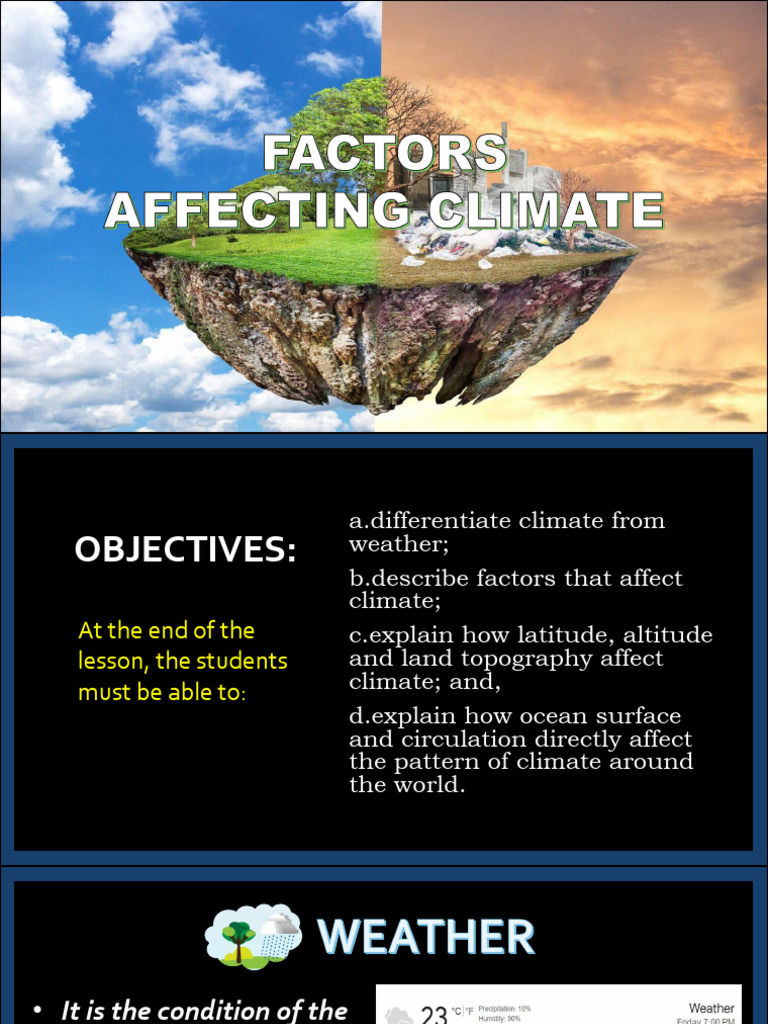 Weather VS Climate | PDF | Weather | Climate