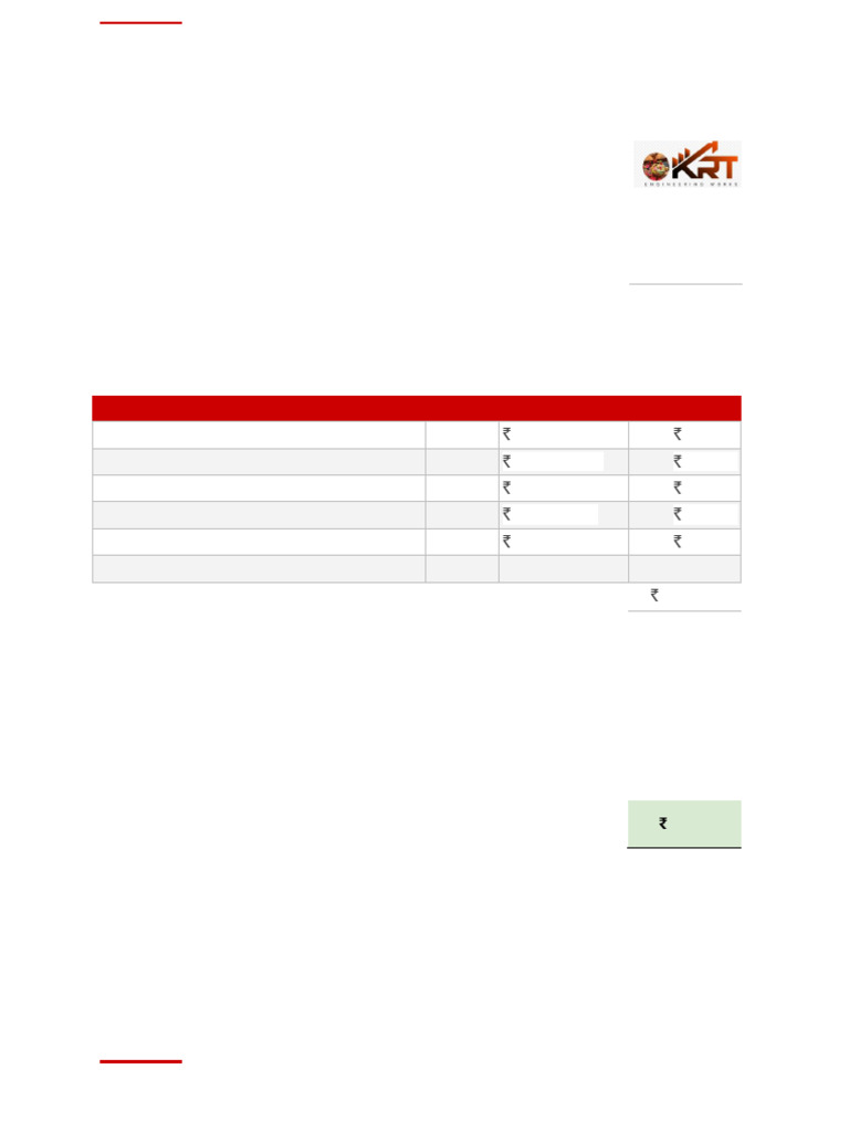 KRT - Payment Bill | PDF