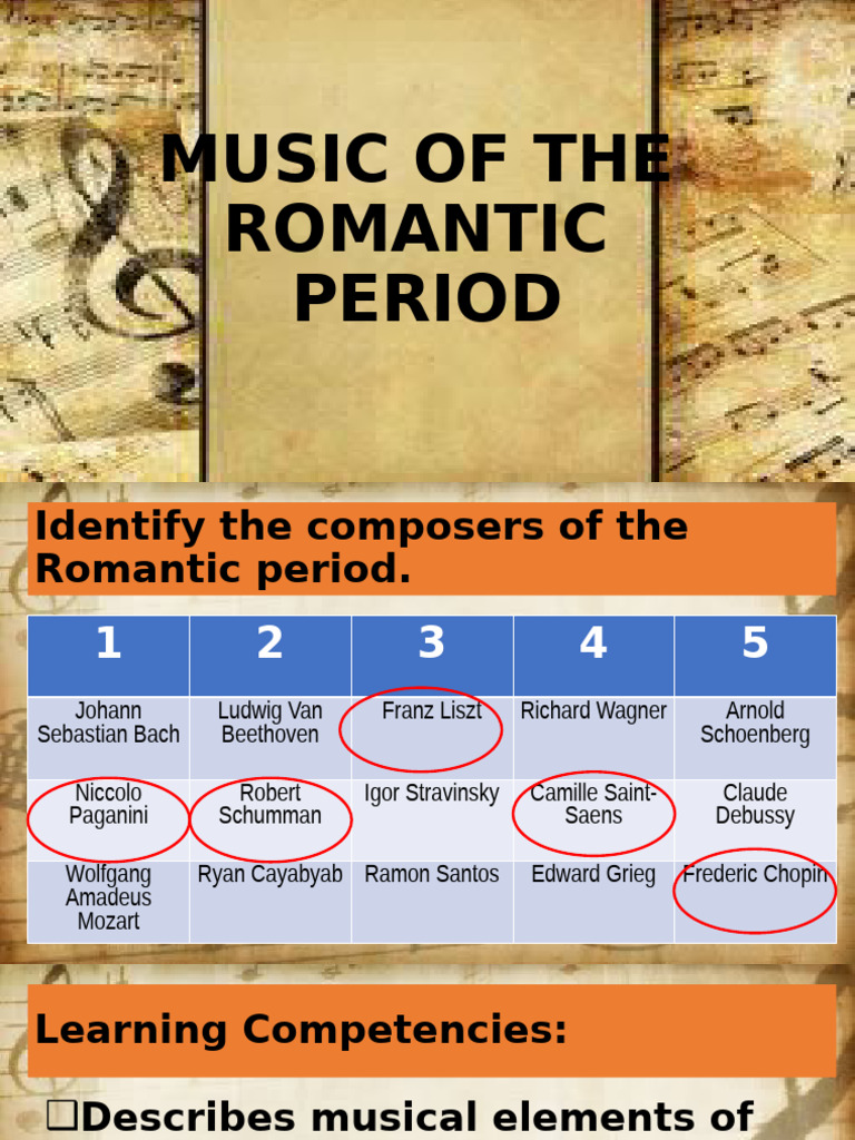 Romantic Music Exploration | PDF | Romantic Music | Franz Liszt
