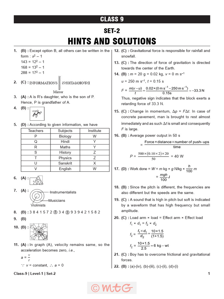 nso-level1-solution-class-9-set-2 | PDF | Nitrogen