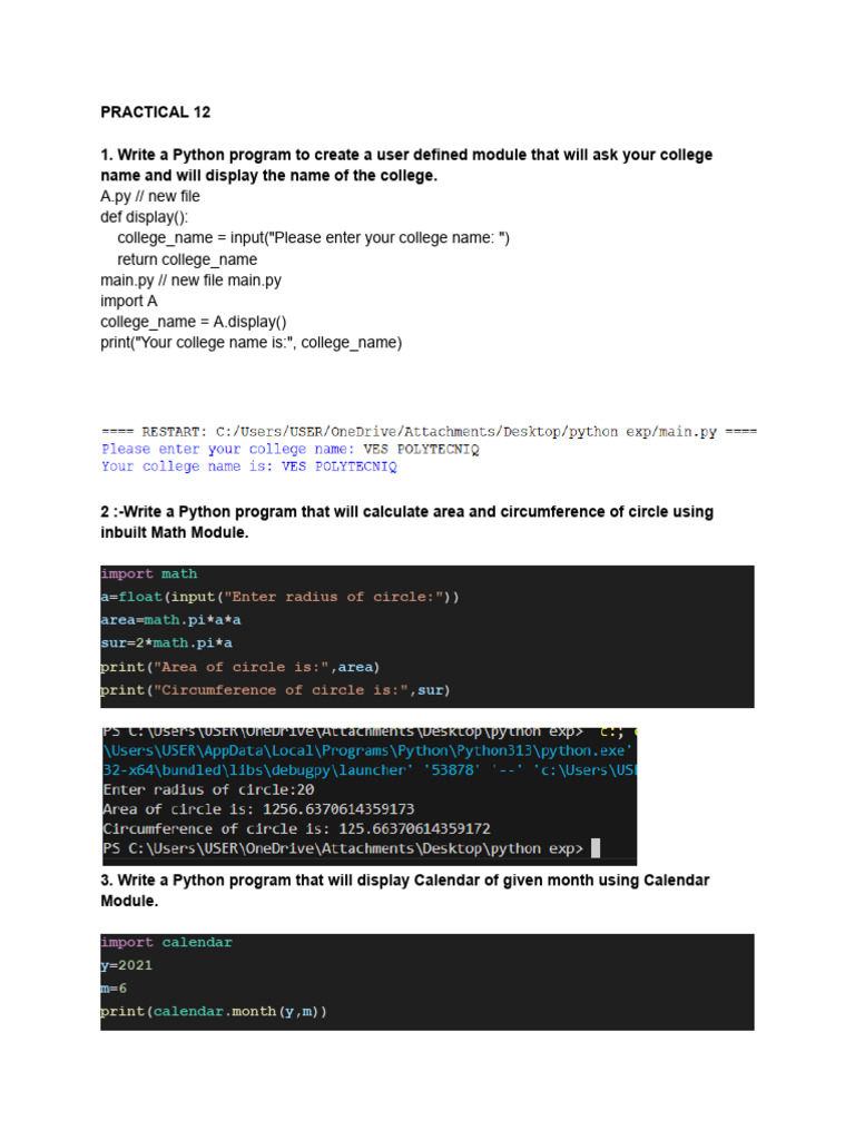 Practical 12 Py | PDF