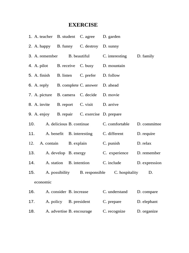 Vocabulary Practice Quiz | PDF