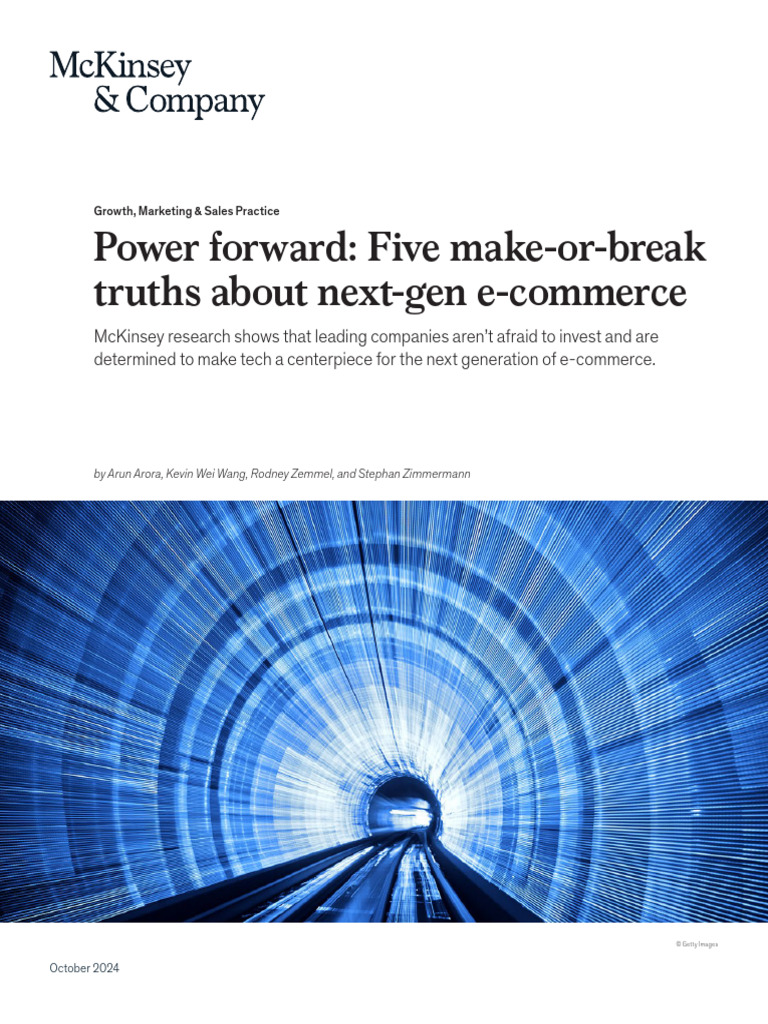 Next-Gen E-Commerce: 5 Key Insights | PDF | E Commerce | Artificial ...