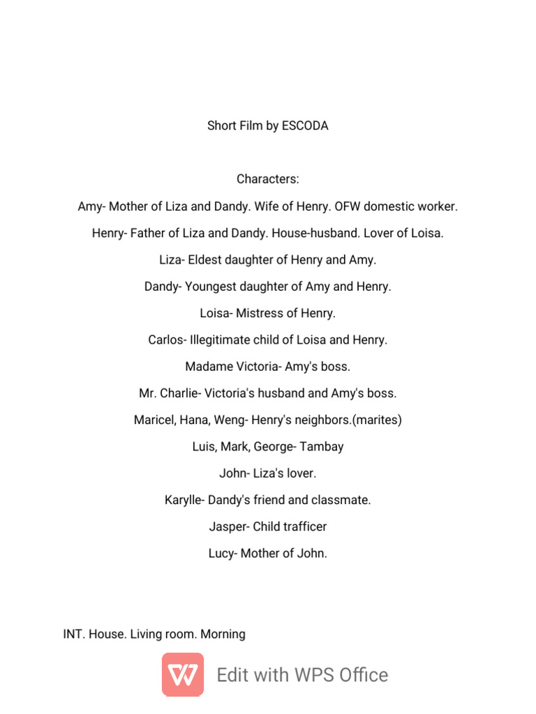 short-film-script | PDF