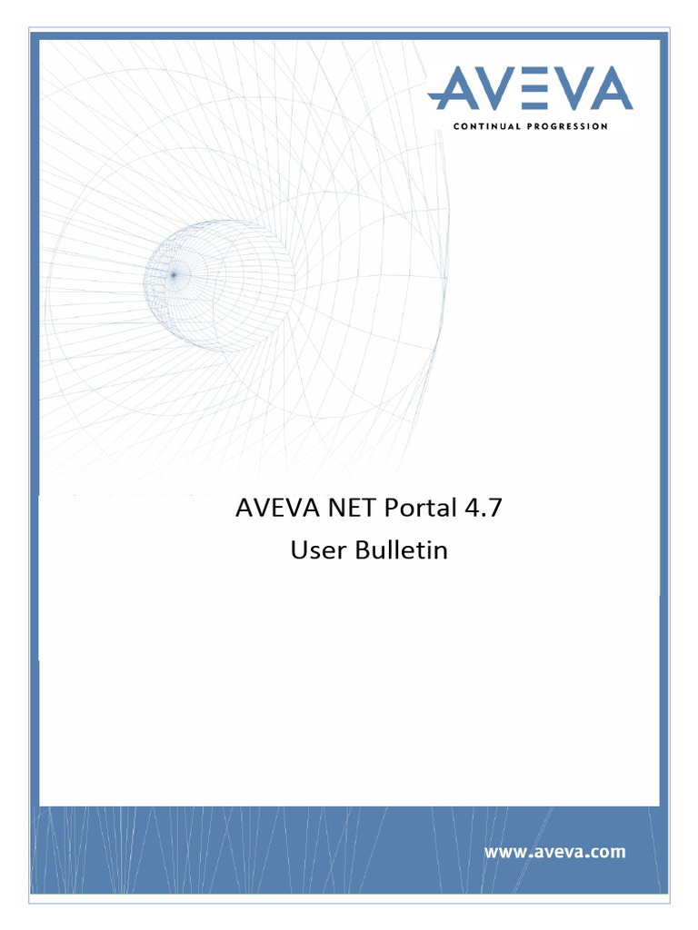 Aveva Net Portal 4.7, User Bulletin | PDF | Windows Server 2003 ...