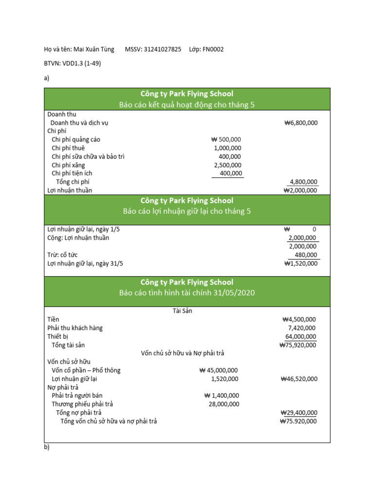 Mai Xuân Tùng - BTVN NLKT CHƯƠNG 1 | PDF