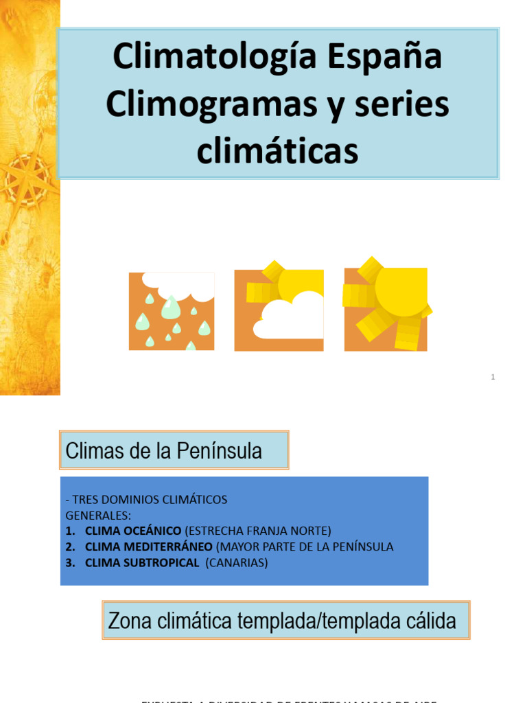 Clima España y Climogramas | PDF | Clima | Clima oceánico