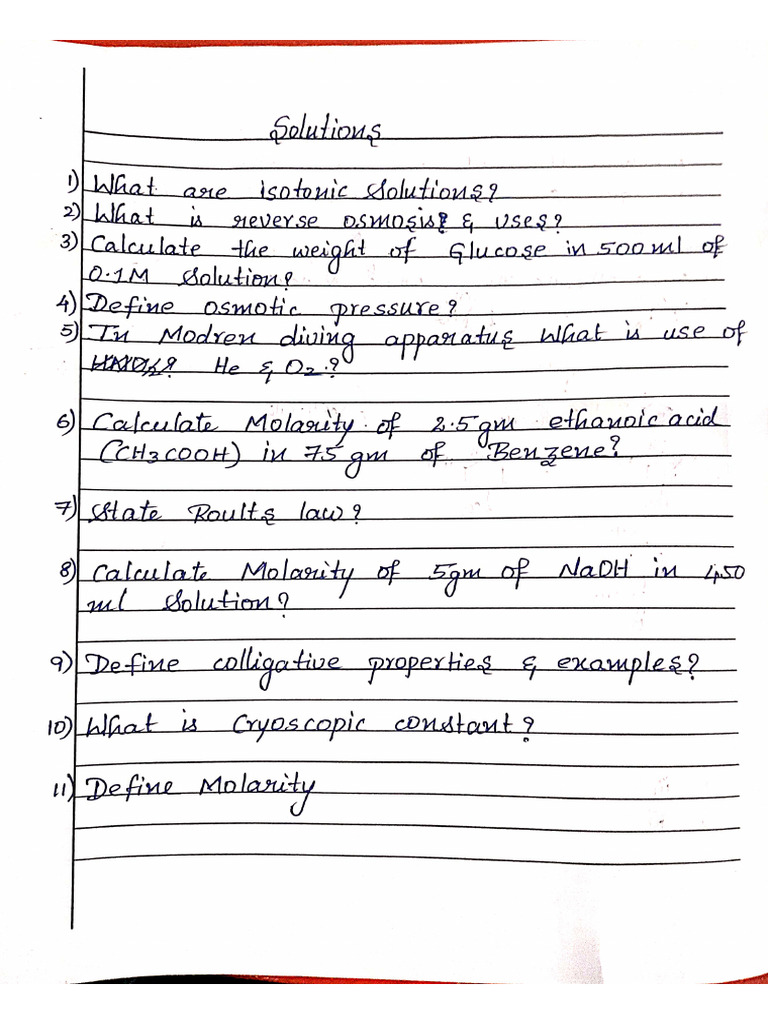 Important 2marks Questions (2nd Year) | PDF