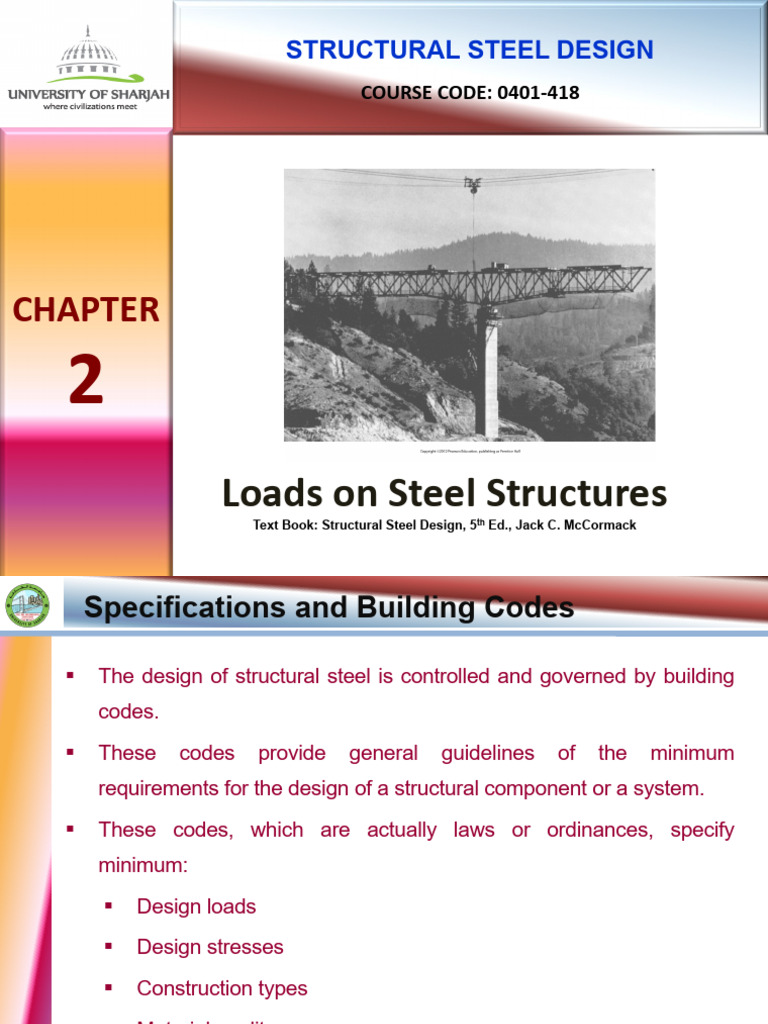 Chapter 2- Loads on Steel Structures | PDF | Structural Load ...