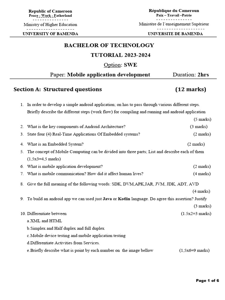 Mobile Development Tutorial 2024 | PDF | Android (Operating System) | Java (Programming Language)