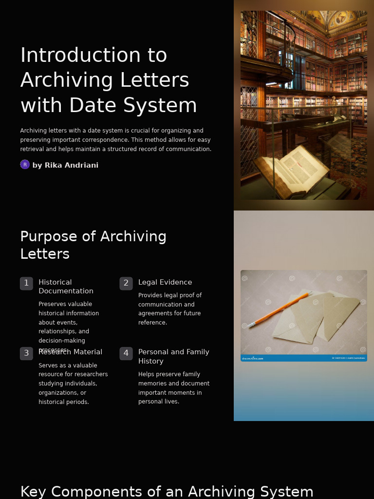 Introduction To Archiving Letters With Date System | PDF | Information Retrieval | Computer Data ...