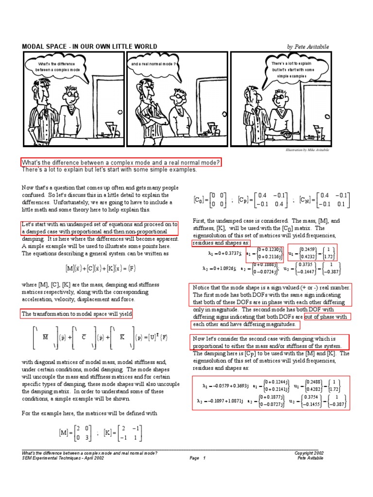 Real Mode and Complex Mode | PDF | Normal Mode | Phase (Waves)