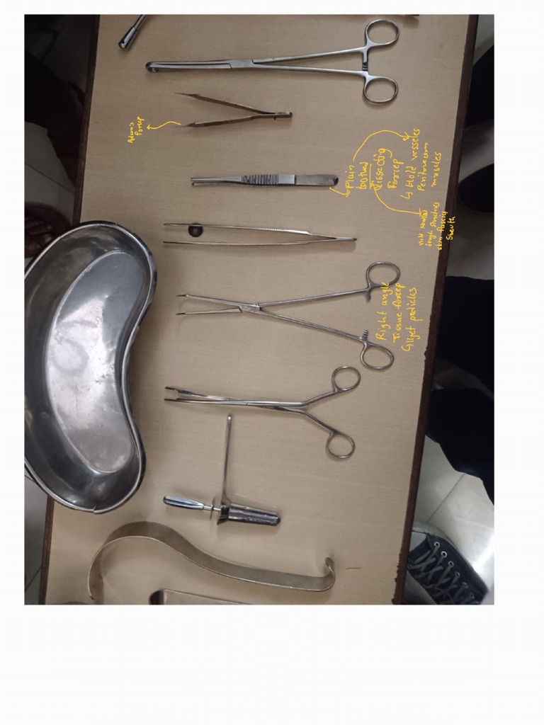 Surgery Instruments With Labels | PDF