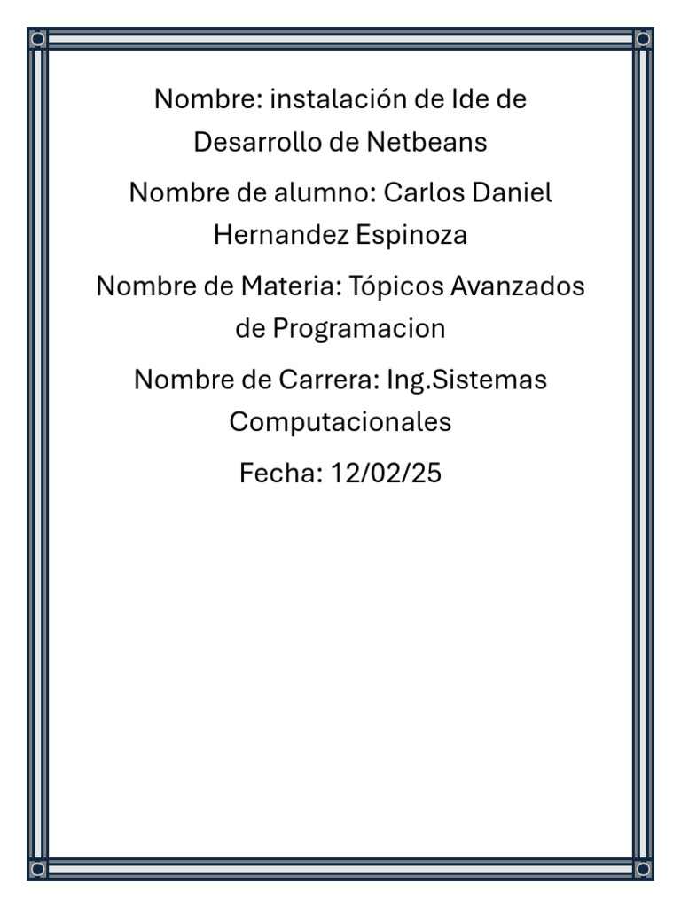 Guía de Instalación de NetBeans IDE | PDF