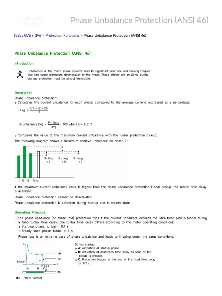 Phase Unbalance Protection (ANSI 46) | PDF | Electrical Engineering ...