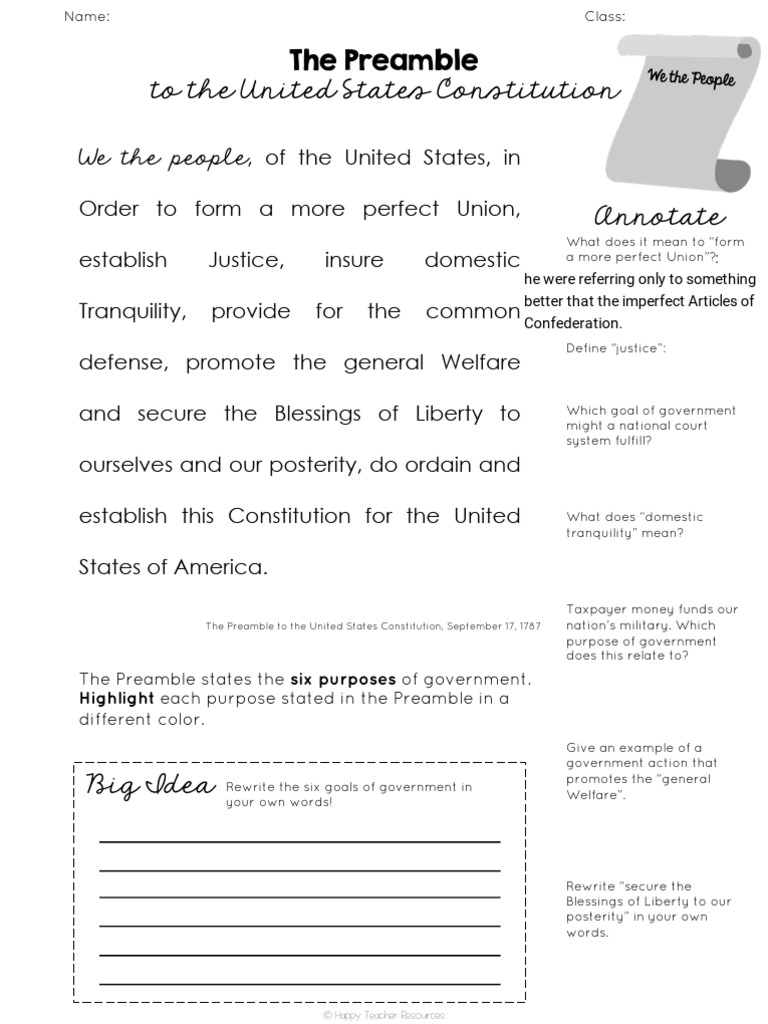 DAOUD 4199822 - Preamble | PDF | American Government | Politics Of The ...