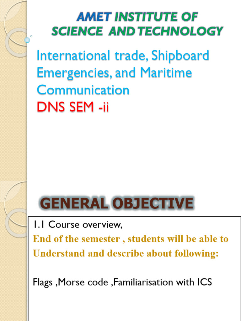 Maritime Communication and ICS Overview | PDF | Flag | Water Transport