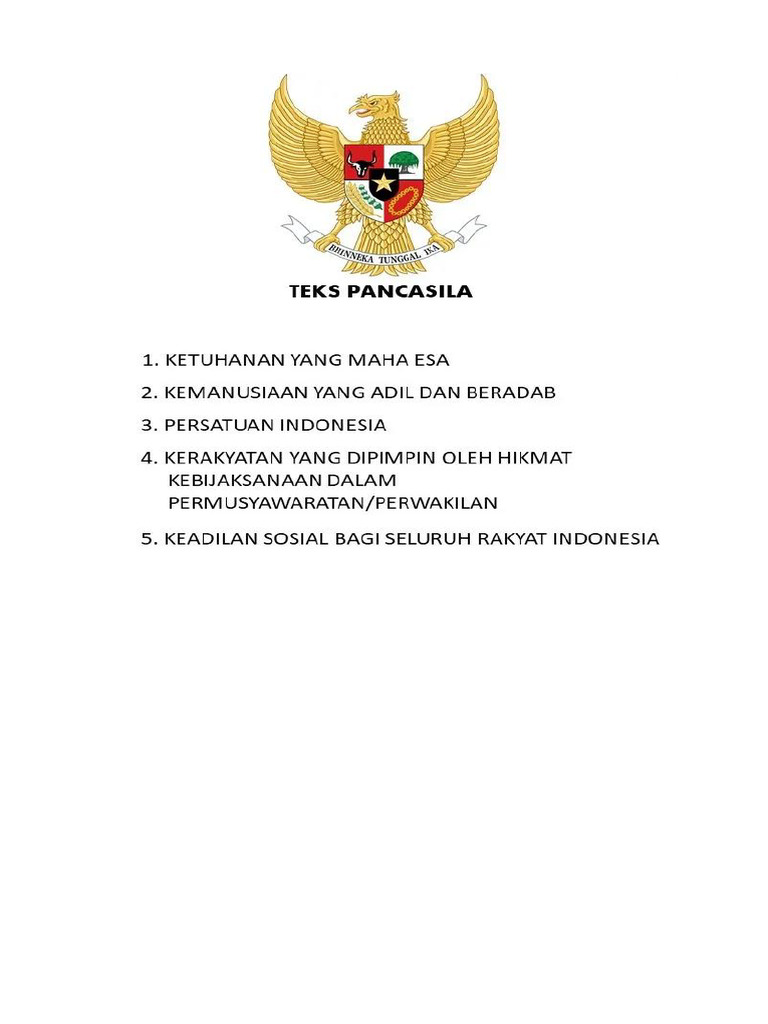 Naskah Pancasila | PDF