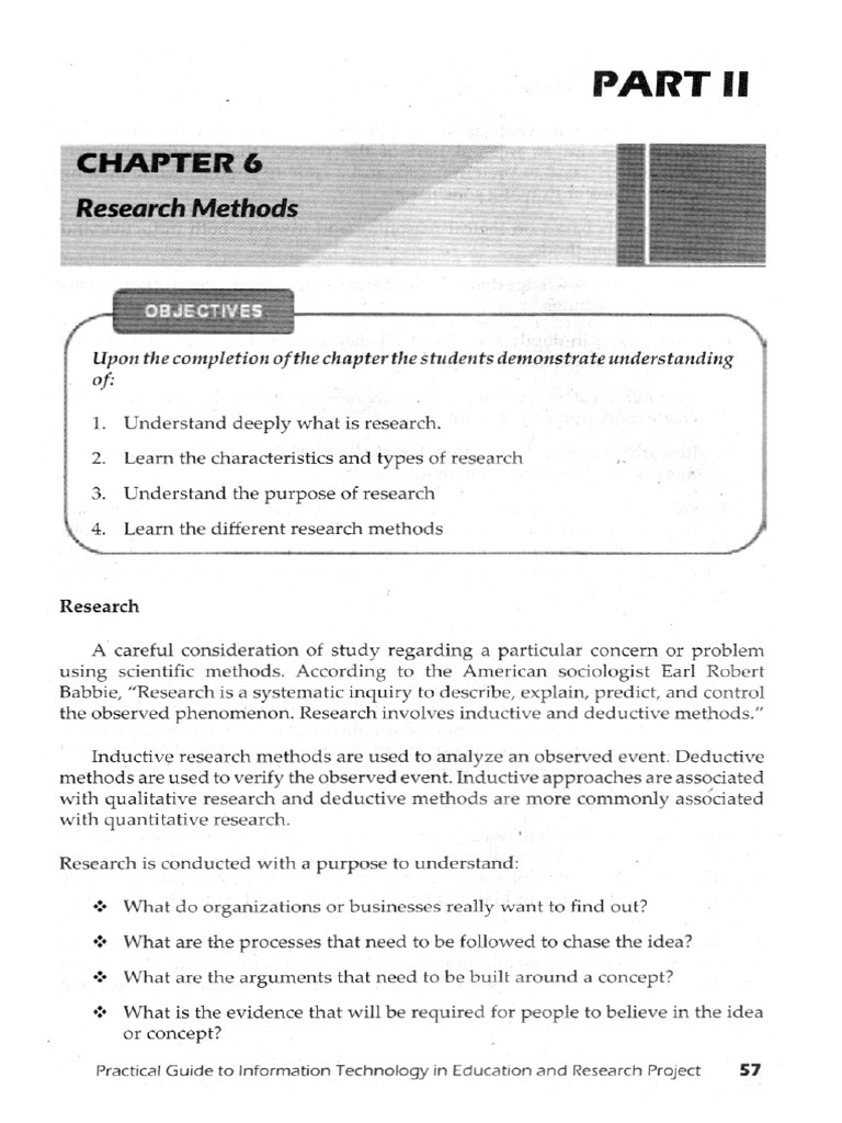 IT3 - Chapter 6 - Research Methods | PDF