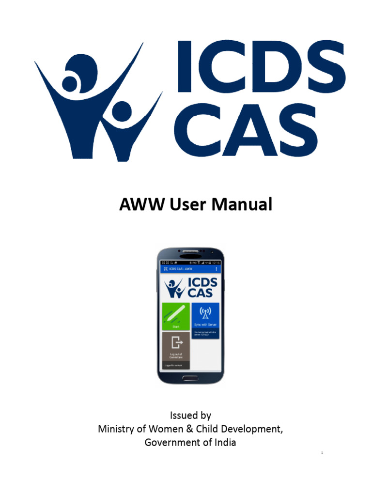 ICDS-CAS AWW User Manual | PDF | Mobile Phones | Telephone