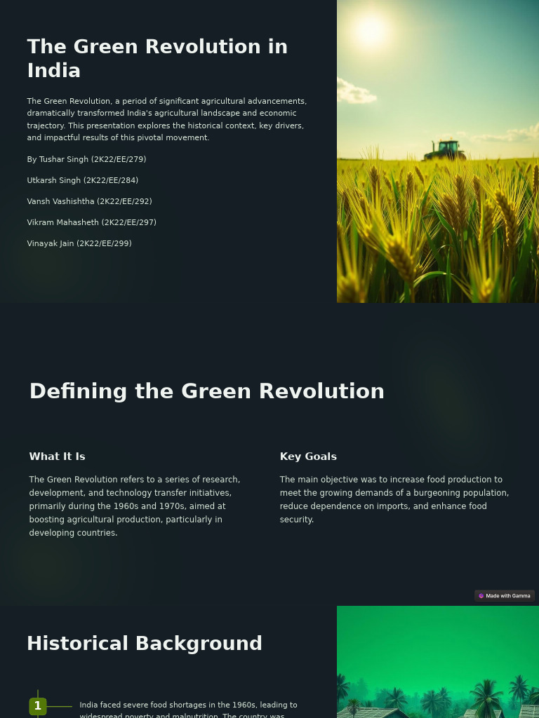 Impact of the Green Revolution in India | PDF | Agriculture | Green ...
