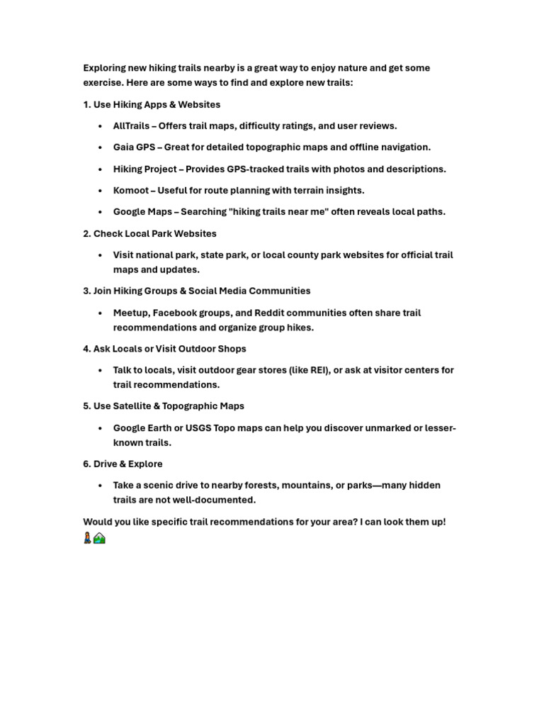 Discover Local Hiking Trails Easily | PDF