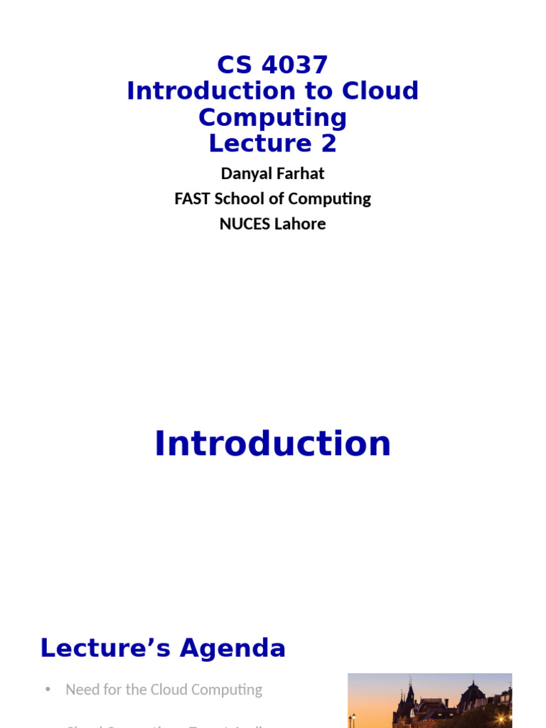 Lecture 2 Introduction | PDF