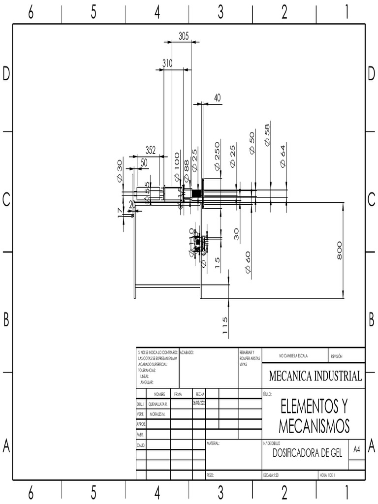 Ensamble Dosificadora PLANO RUB | PDF