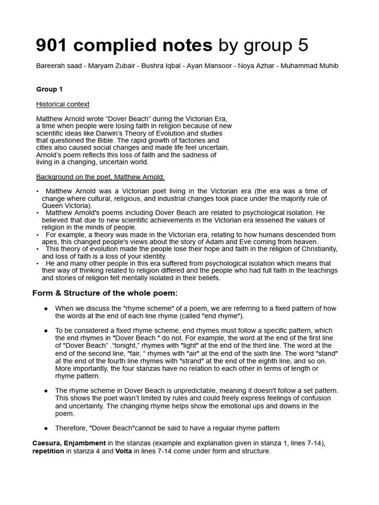 notes poem | PDF | Poetry