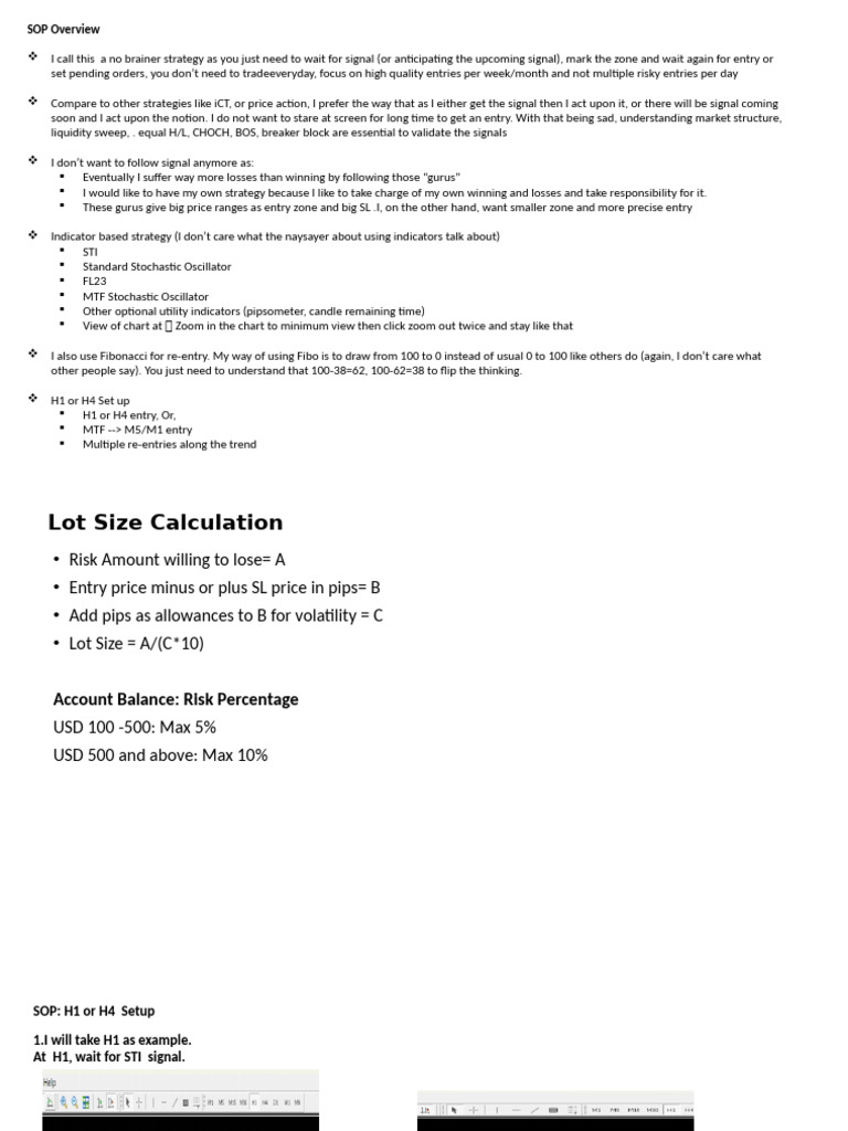 High-Quality Trading Strategy SOP | PDF | Financial Markets