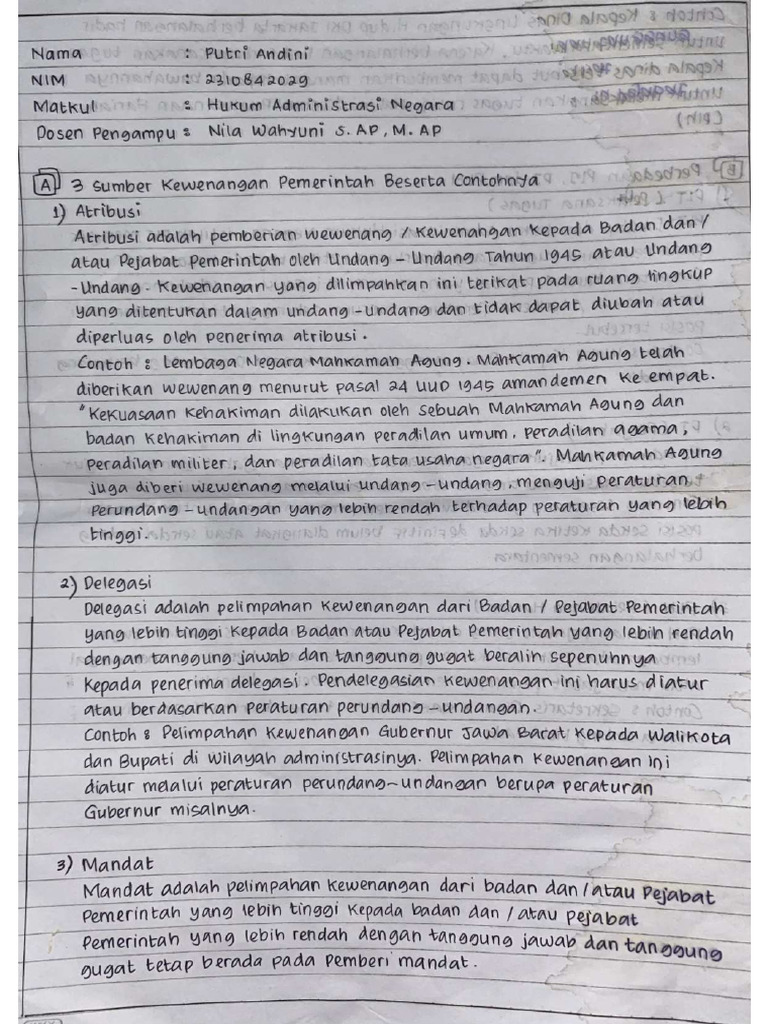 Putri Andini - Resume Materi HAN | PDF