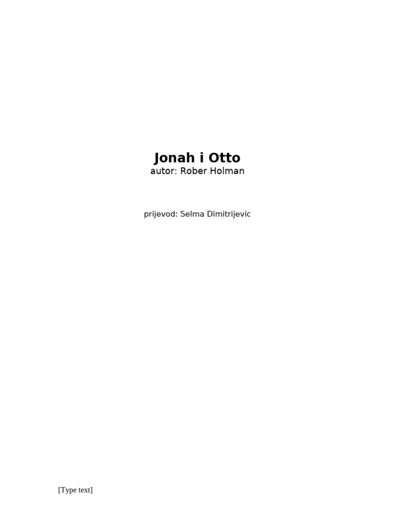 Jonah I Otto | PDF