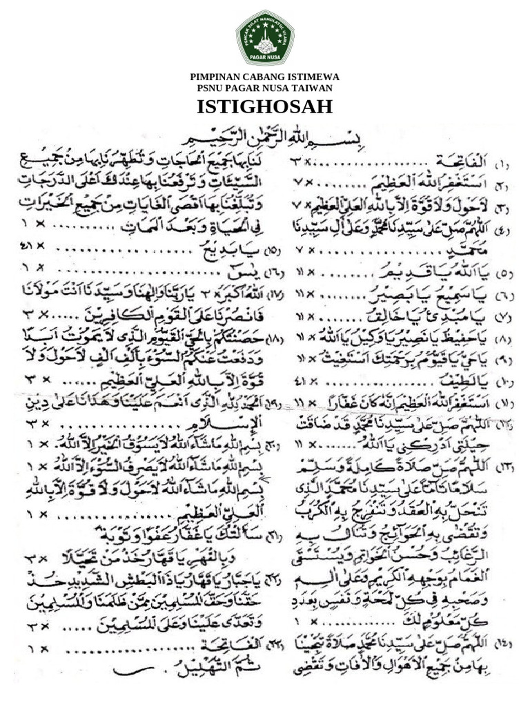 ISTIGHOSAH | PDF